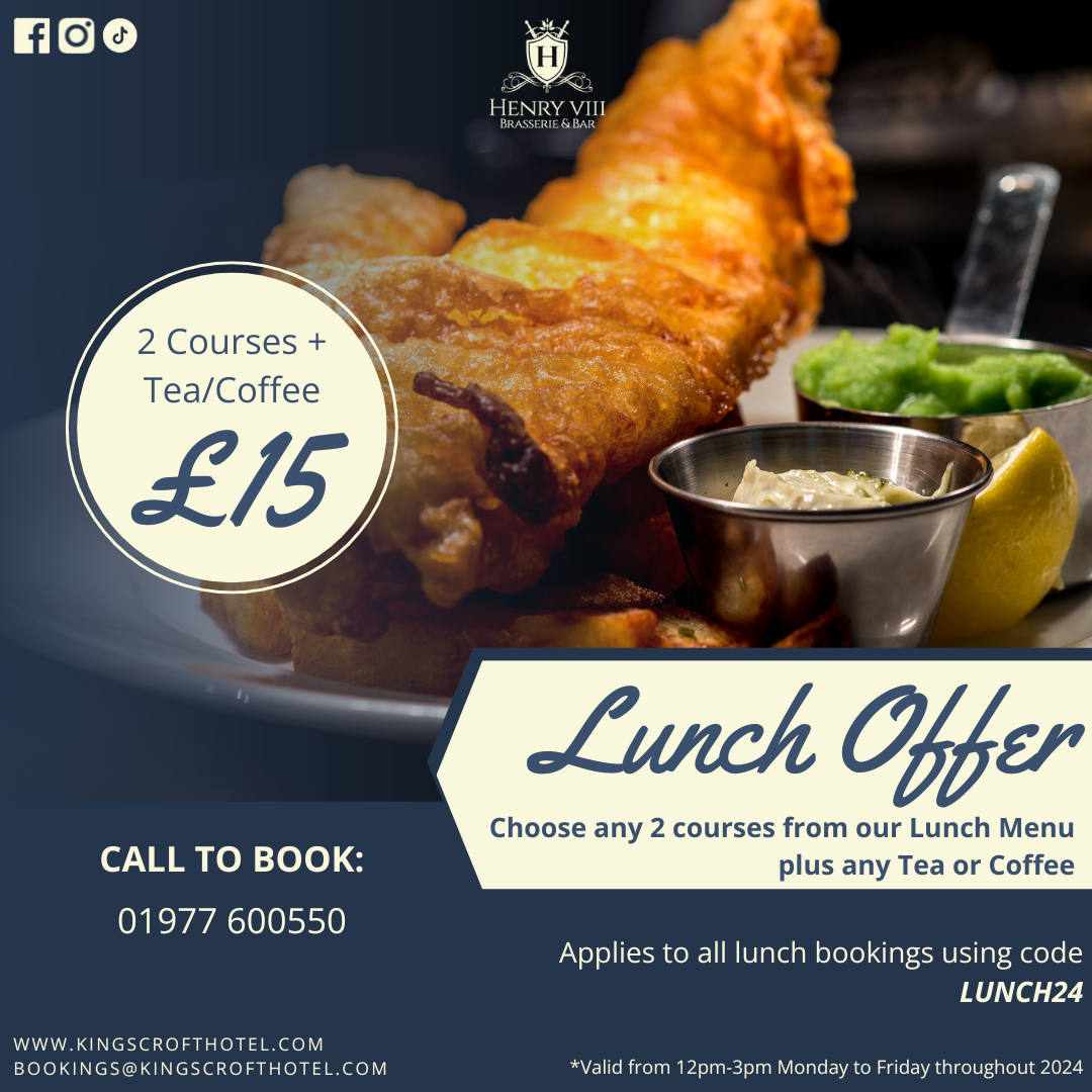 Henry VIII Brasserie & Bar - Kings Croft Hotel